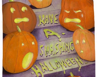 Funny halloween card | Etsy