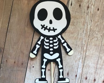 Skeleton cake topper | Etsy