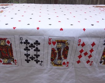 Card table cloth | Etsy