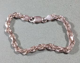 Silver rope chain | Etsy