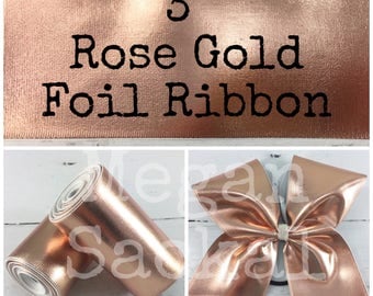 Rose gold ribbon | Etsy