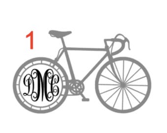 Bicycle vinyl decal | Etsy