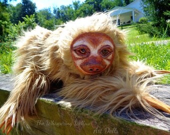 Realistic sloth | Etsy