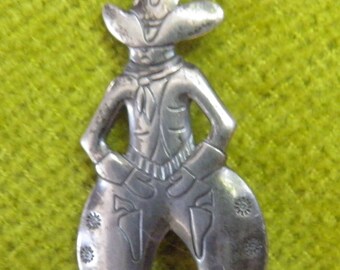 Cowboy brooch | Etsy