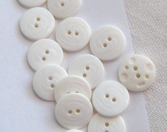 Small white buttons | Etsy