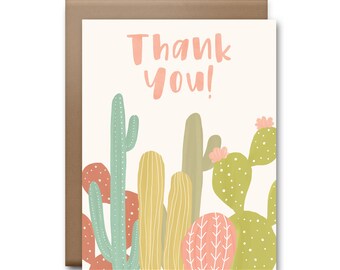 Cactus thank you | Etsy