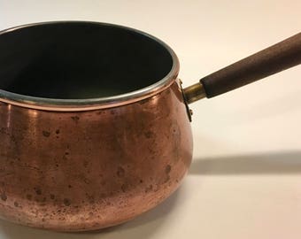 Copper milk pan | Etsy