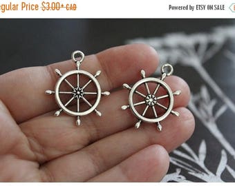 Ship wheel charm | Etsy