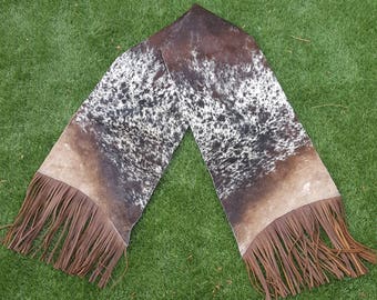 Cowhide table runner | Etsy