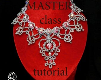Arabesque needle tatting necklace pattern