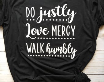 Do justly love mercy | Etsy