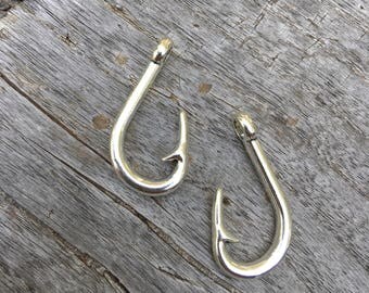 Fish hook pendant | Etsy