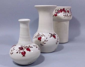 White ceramic vase | Etsy