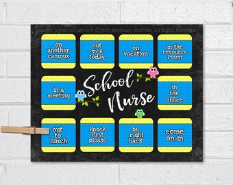School nurse sign | Etsy