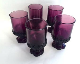 Vintage goblets | Etsy