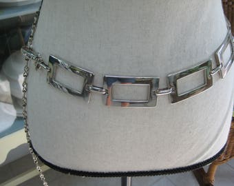 Rectangle link chain | Etsy