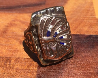 Vintage biker ring | Etsy