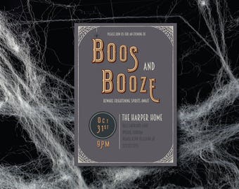 Boos and booze party | Etsy