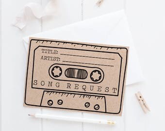 Song request cards | Etsy