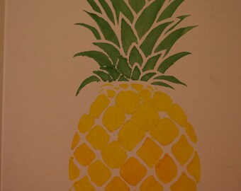 Pineapple stencil | Etsy