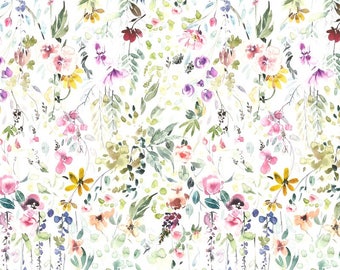 Floral knit fabric | Etsy