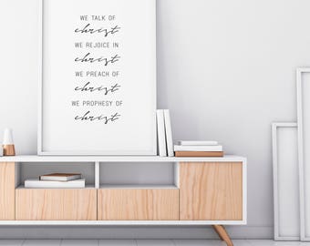 8x10 art print Christ Alone Cornerstone He Is Lord