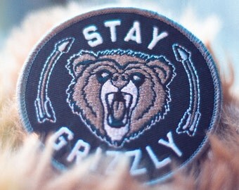 Bear iron on patch | Etsy