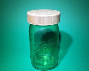 Wood mason jar lids | Etsy