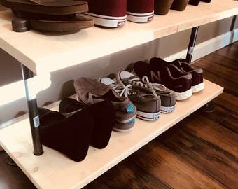 Industrial shoe rack | Etsy