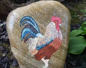 Rooster paintings | Etsy
