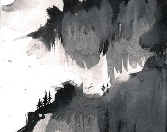 Sumi painting | Etsy