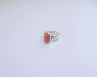 Red stone ring | Etsy