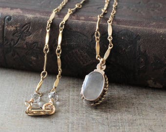 Gold locket necklace | Etsy