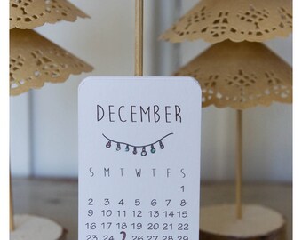 Mini calendar | Etsy