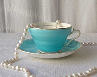 Turquoise tea cup | Etsy