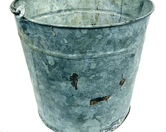 Galvanized bucket | Etsy