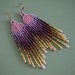 beadweaving tutorial: Seed bead mandala earrings or pendant.