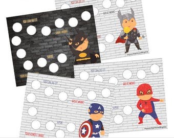 PRINTABLE Personalized Incentive Chart for Kids Robots