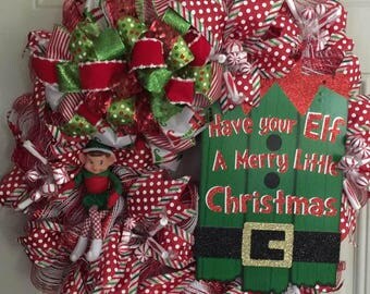 Elf wreath | Etsy