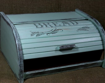 Wooden bread box | Etsy