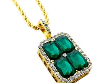 Emerald pendant | Etsy