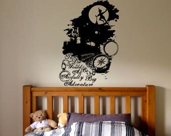 Peter pan wall decal | Etsy