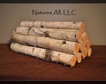 White birch logs | Etsy