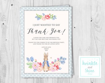 Rabbit thank you | Etsy