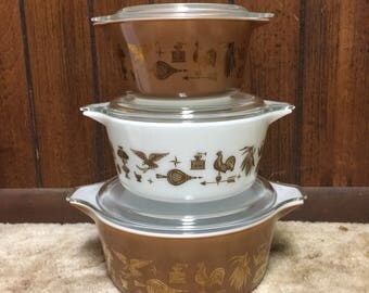 Pyrex early american | Etsy