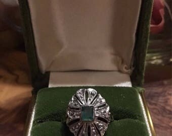 Vintage emerald ring | Etsy