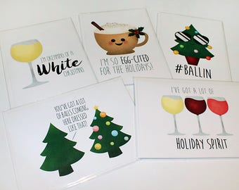 Pun christmas card | Etsy