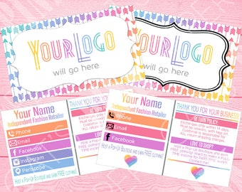 Printable Return Policy & Thank You Card Template NO COLOR