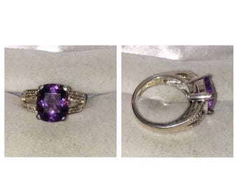 925 amethyst ring | Etsy