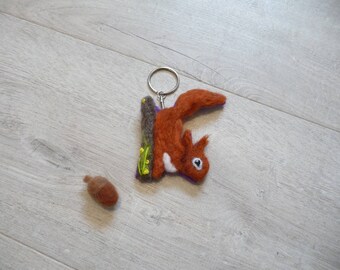 Squirrel key chain | Etsy